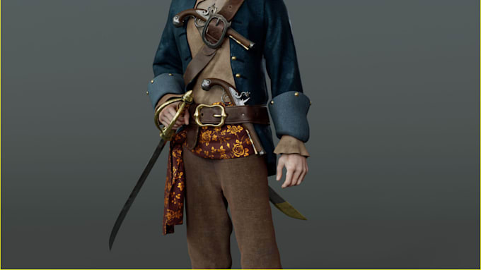 Retopology uv map,human skin texture, skeleton rig3d,clothe, xgen hair ...