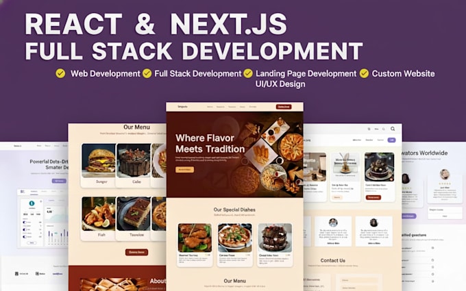 Create a website using react js, next js, tailwind css, figma, adobe xd ...
