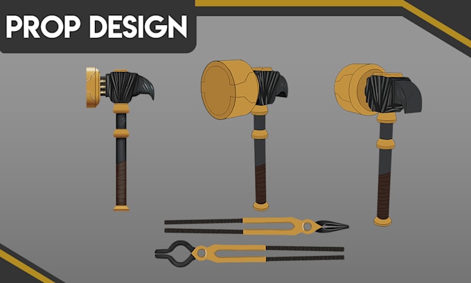 Create iconic game art, prop and weapon designs for you by Justthatluka ...