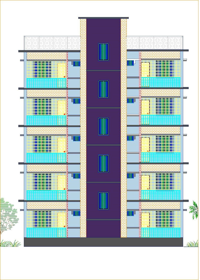 Do 2d professional building section and elevation design by Ashraful ...