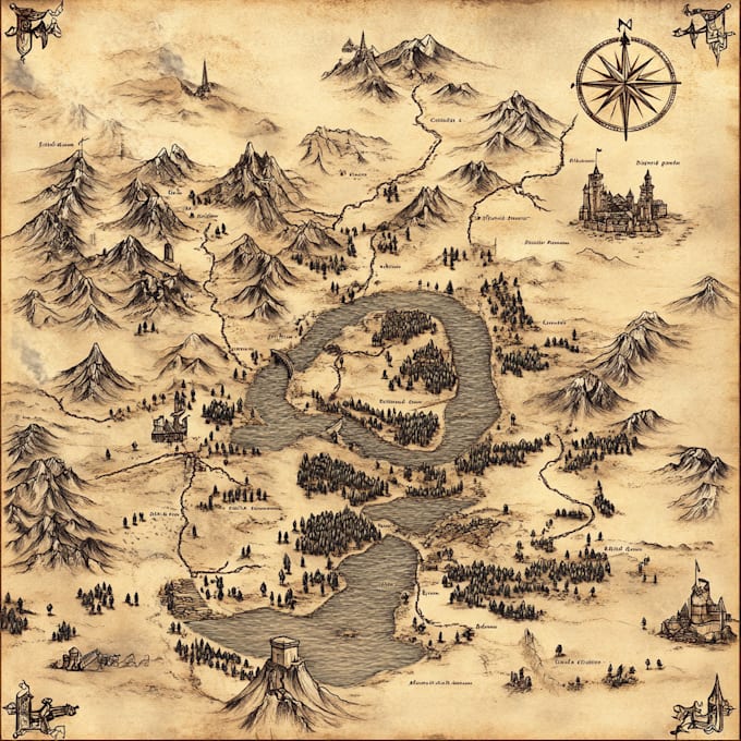 Create a custom fantasy map by Rayondeiya | Fiverr