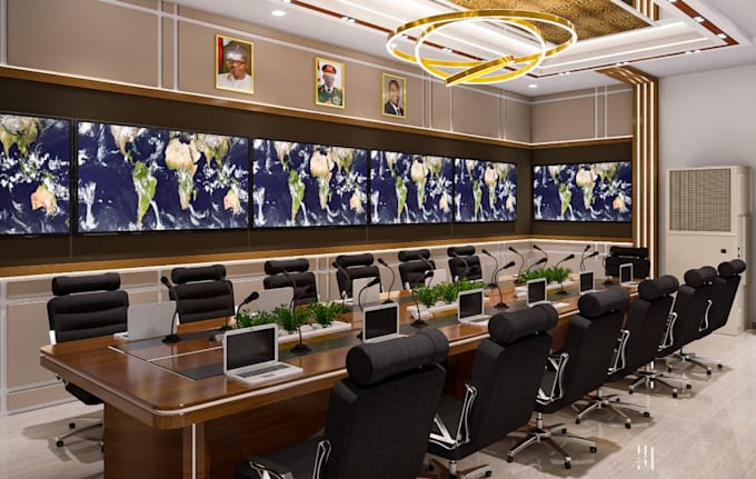 Redesign 3d cgi office interior, conference room, revit model, virtual ...