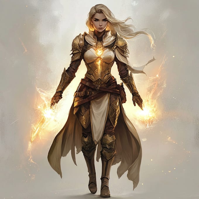 Draw dnd, fantasy character and dnd character art for you by Goshono ...