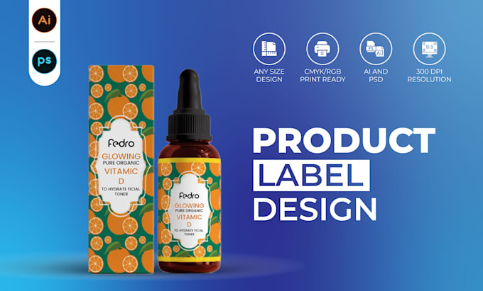 Design custom product label design within 24 hours by Fist_of_fury | Fiverr