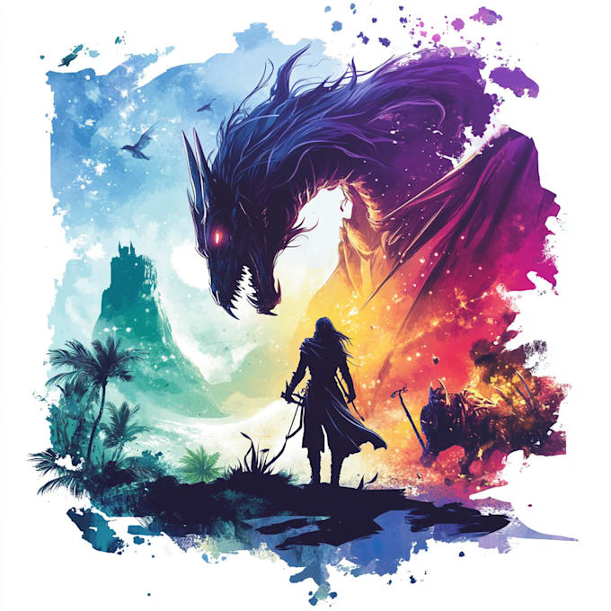 Design a fantasy rpg logo dnd image for you by Fliparak | Fiverr