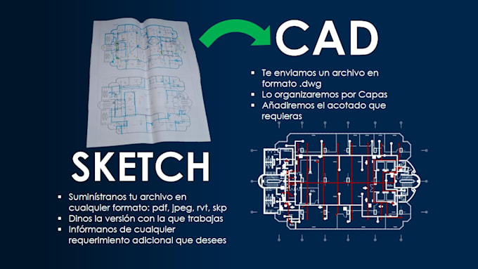 Convert your pdf or sketch to dwg file with autocad by Hendrickayalame ...