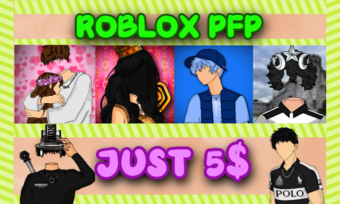 Draw your roblox pfp profile picture, gfx by Visiondev_ | Fiverr