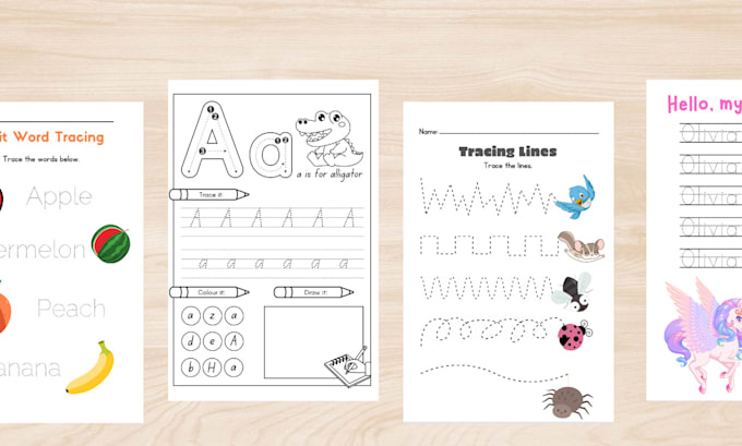 Create a custom tracing workbook for handwriting and motor skill growth ...