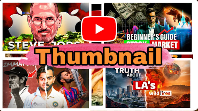 Design amazing custom youtube thumbnail in 2 hours by Saahir0 | Fiverr