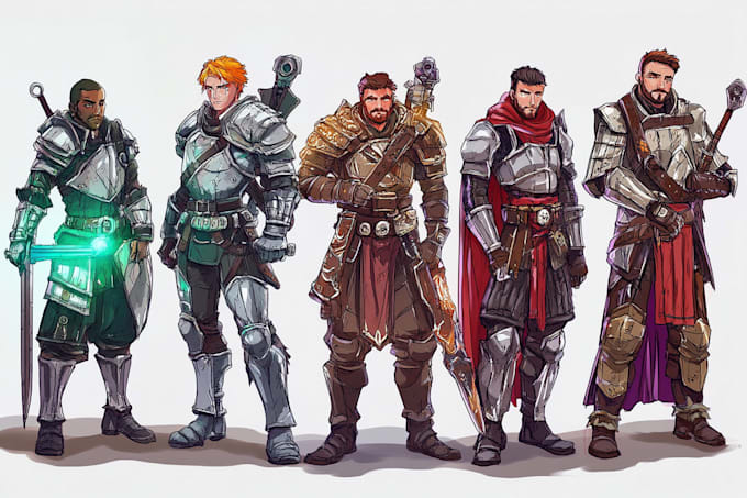 Draw 2d sprite, fantasy game art, dnd, and character design by ...