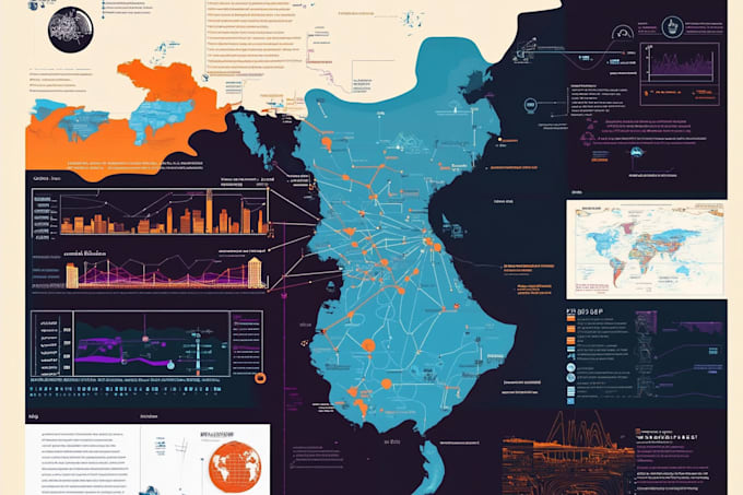 Draw custom vector map infographic illustration by Arionncker | Fiverr