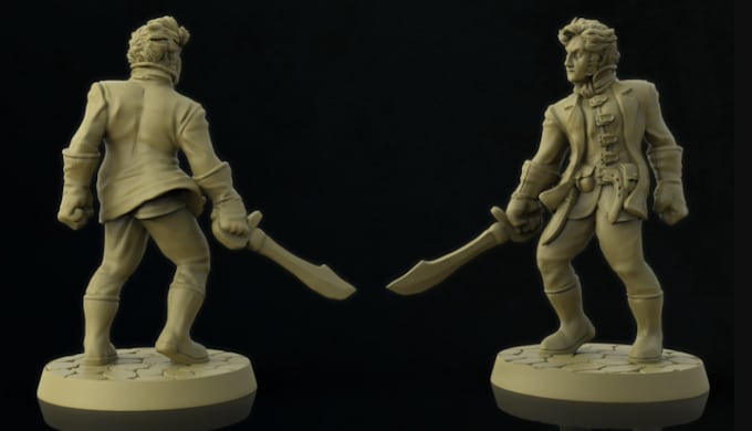 Deliver stl file of 3d dnd miniature model,full character design zbrush ...
