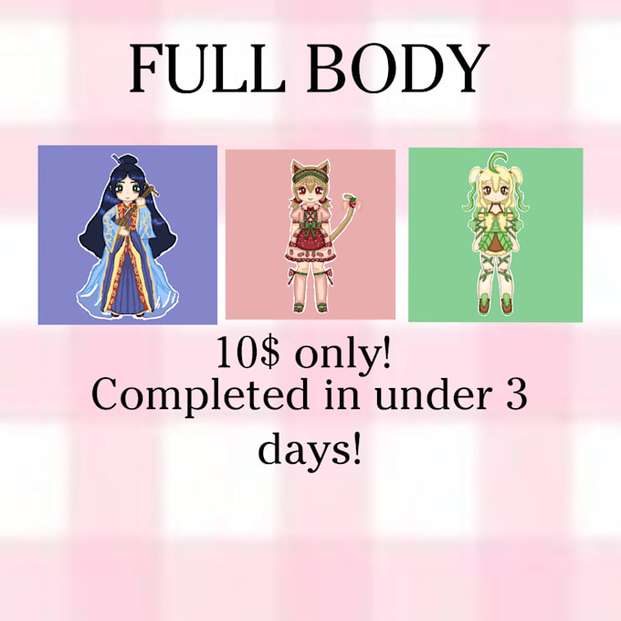 Create a chibi pixel art character by Pixelcelestite | Fiverr