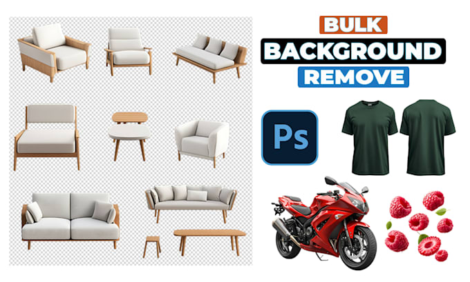 Remove bulk background from any photo 30 image by Ove_saikh | Fiverr