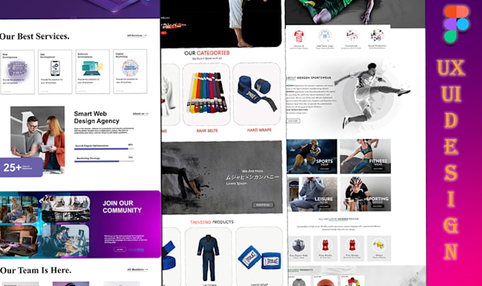 Do website layouts dashboards webapp using figma by Bruce_wayne963 | Fiverr