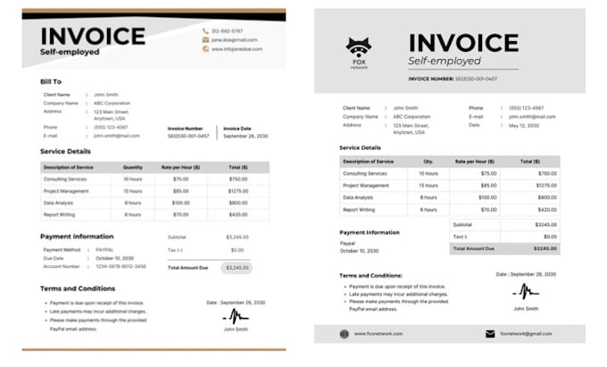 Interactive pdf order form and invoice by Lemnouri | Fiverr