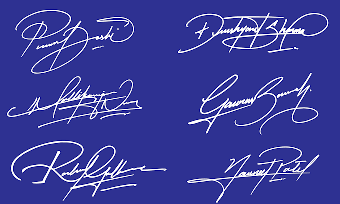 Design handwritten signature logo, calligraphy and autograph by ...