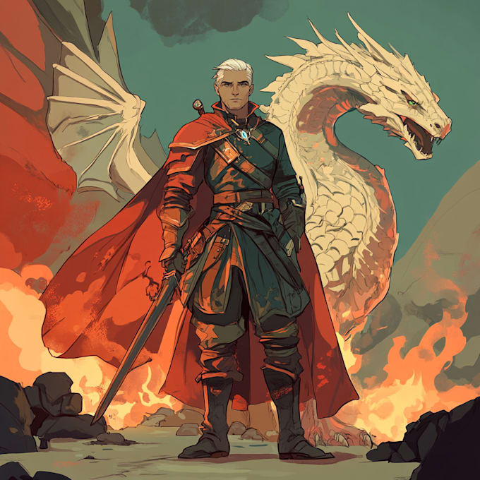 Draw your dnd character illustration by Yvonckson | Fiverr