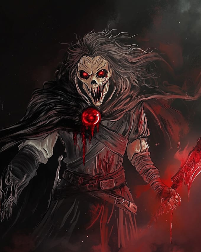 Draw a dnd character art and dnd character art by Martiddard | Fiverr