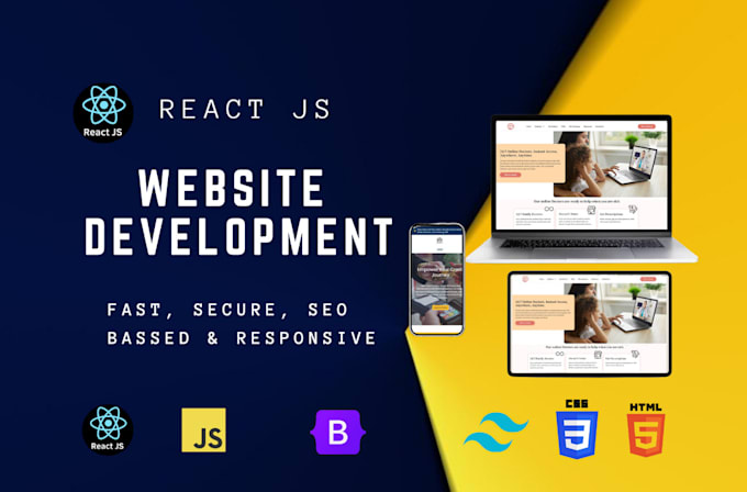 Do frontend web development using html css and react js by Nasirhassan1211 | Fiverr