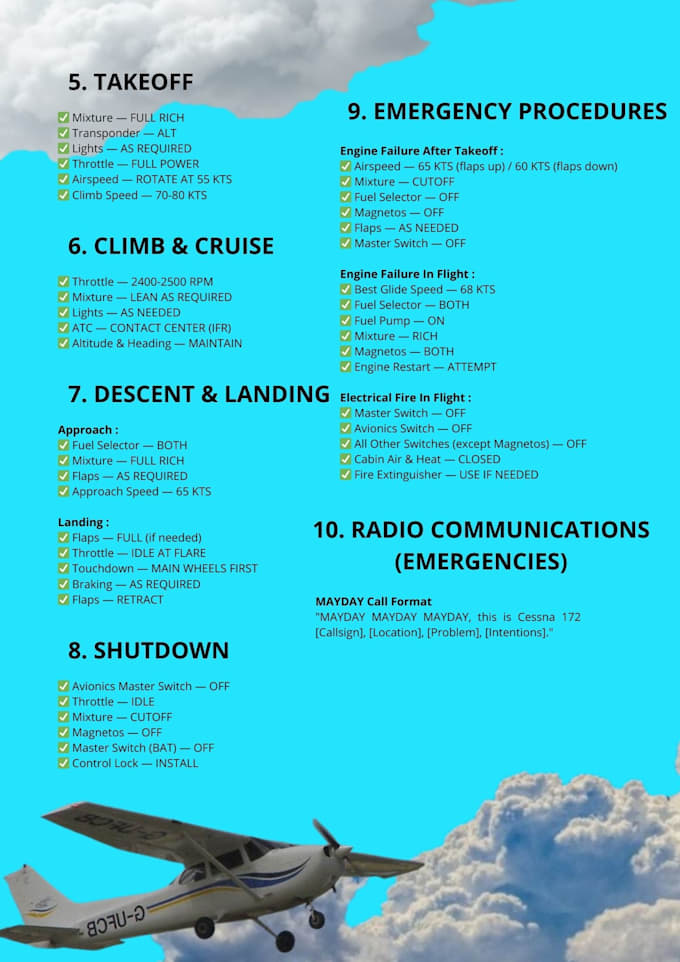 Create a custom interactive checklist for your favorite flight simulator by Dopmin | Fiverr