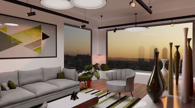 Industrial apartment design,d5 interior render, restaurant,bar,cafe,8k ...