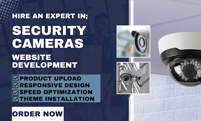 Build security cameras cctv surveillance camera fire alarm wordpress website by Craft_expert7 ...