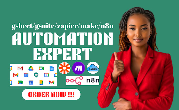 Automate data in google sheets gsuite zap api make com made com n8n automation by Zach_marvel ...