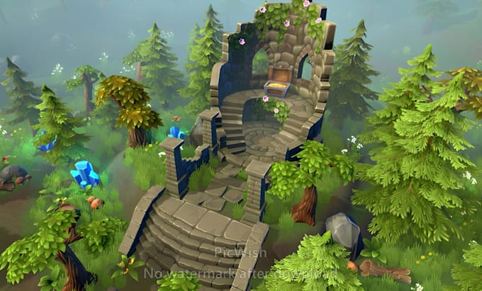 Design 3d game background level design vr metaverse in blender or unreal engine by Abuh_muidex ...