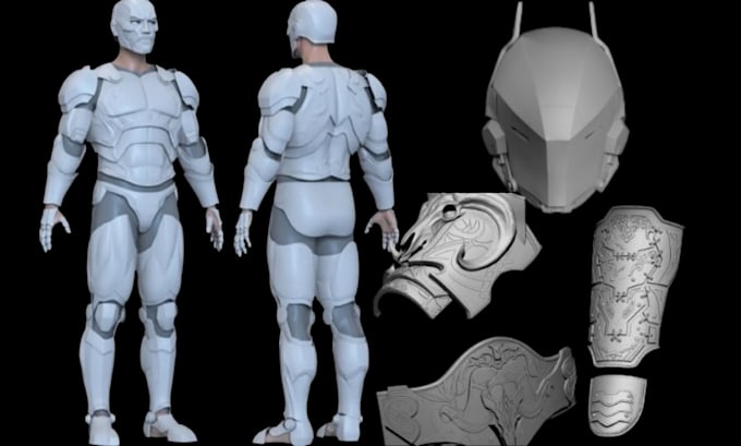 Sculpt quality printable 3d cosplay armor, weapon, costume for 3d ...