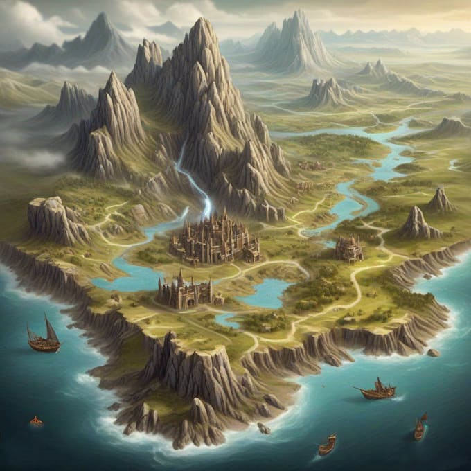 Make fantasy maps of world, region for your rpg game by Garfidong | Fiverr