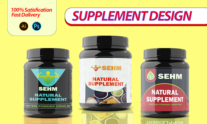 Create premium product label designs supplement label design by ...