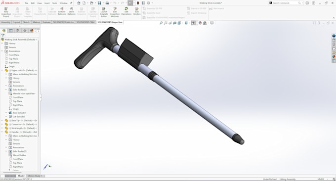 Create precise solidworks 3d cad models assemblies and technical ...