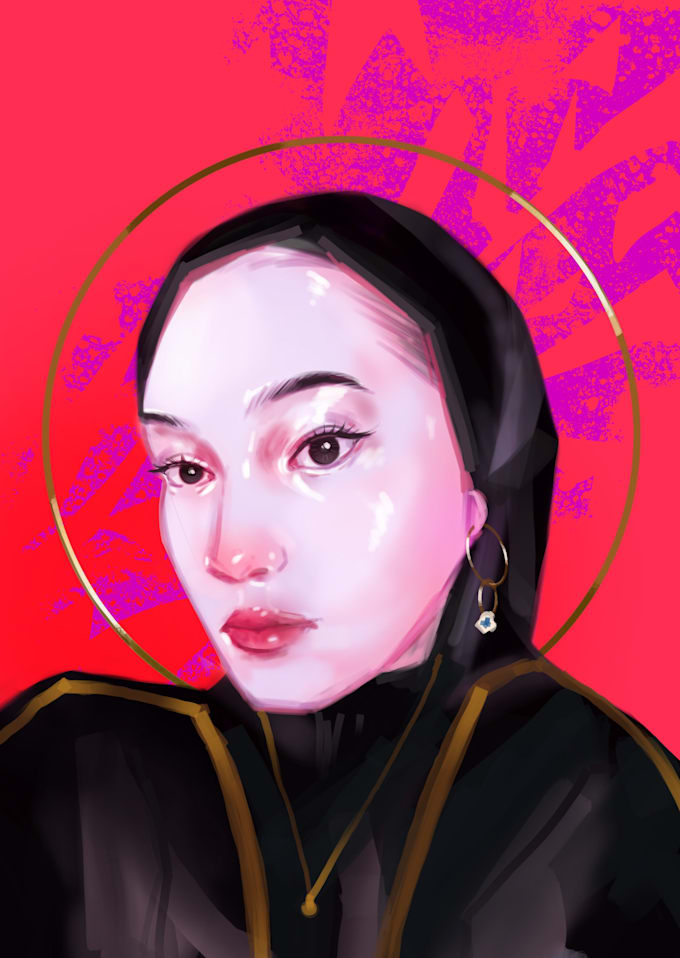 Draw figure in stylized digital art by Fazapng | Fiverr