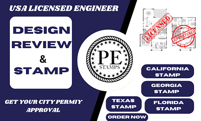 Review stamp architectural stamp pe stamp california stamp structural ...