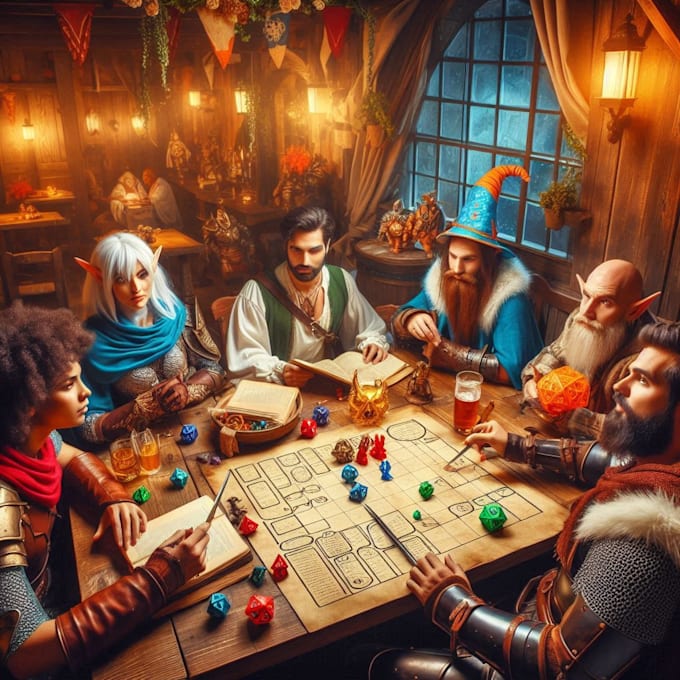 Draw realistic fantasy dnd character and concept art by Pioterett | Fiverr