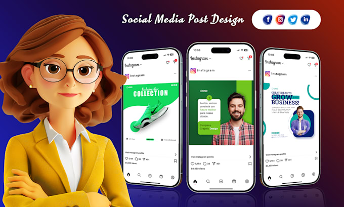 Do 30 creative instagram post, carousel design, facebook ads, social media post by Brandgo ...