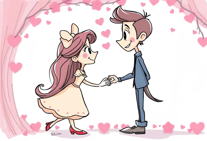 Draw a disney cartoon line art style by Tylissaonard | Fiverr