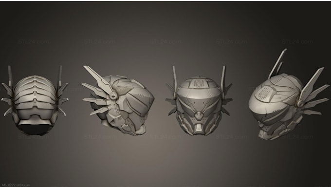 Sculpt 3d cosplay model, 3d helmet 3d mask, 3d armor, stl file for 3d ...
