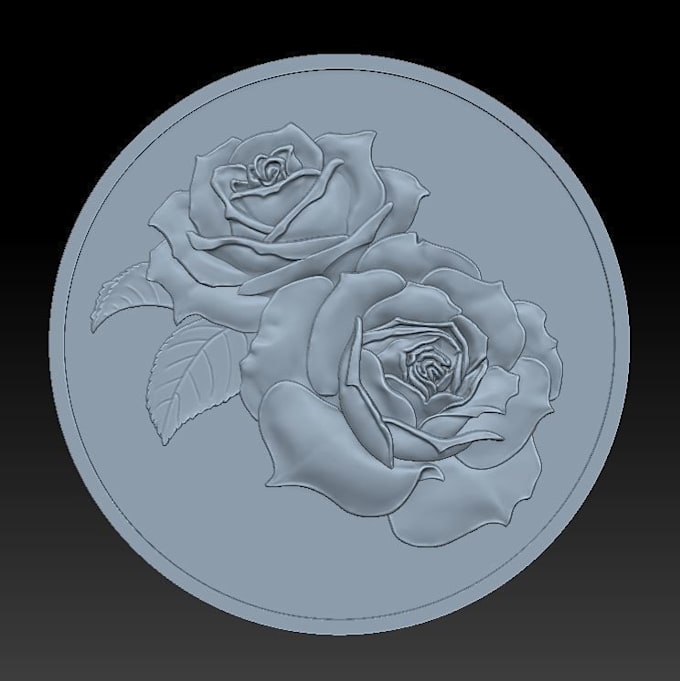 Do 3d coin model for printable bas relief cnc 3d medallion design 3d ...