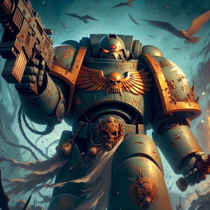 Draw your warhammer 40k characters or fallout drama by Ericonefe | Fiverr