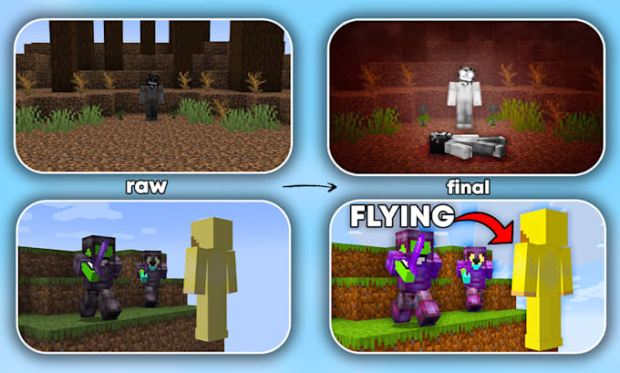 Design an outstanding minecraft thumbnail by Rypntyt | Fiverr