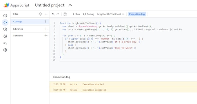 Automate your google sheets with apps script by Alessandro_sc | Fiverr