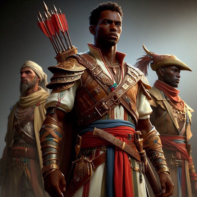 Draw dnd, fantasy character and dnd character art for you by Ngamauhz ...