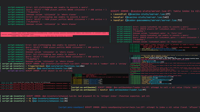Fix bugs in your fivem server by Zaylfa | Fiverr