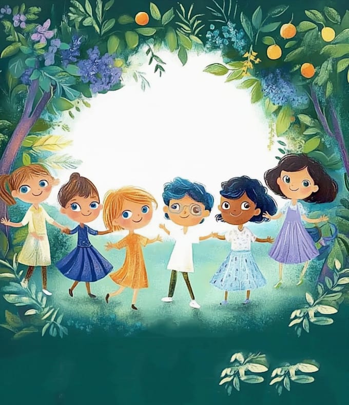 Illustrate children story book illustration, children story, book ...