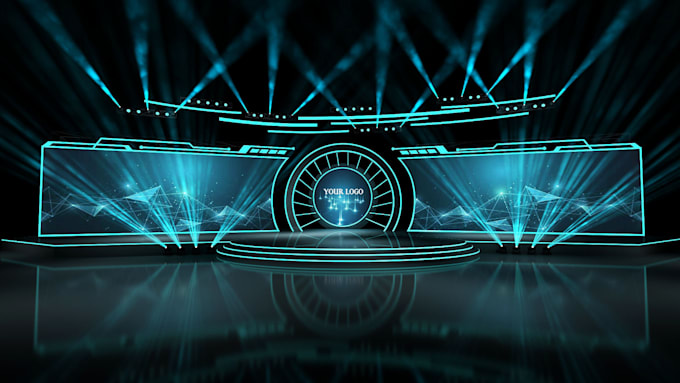 Create custom dj booth design,3d stage design, event, concert, carnival ...