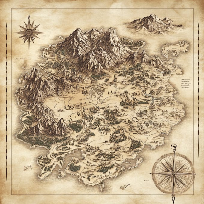 Create a high quality fantasy map for dnd by Veyeulongo | Fiverr