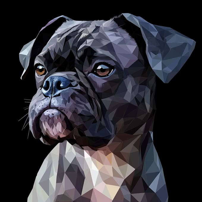 Draw portraits low poly, polygonal art, high poly art by Unwrallow | Fiverr