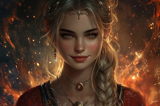 Draw a fantasy or dnd portrait of any character illustration by ...